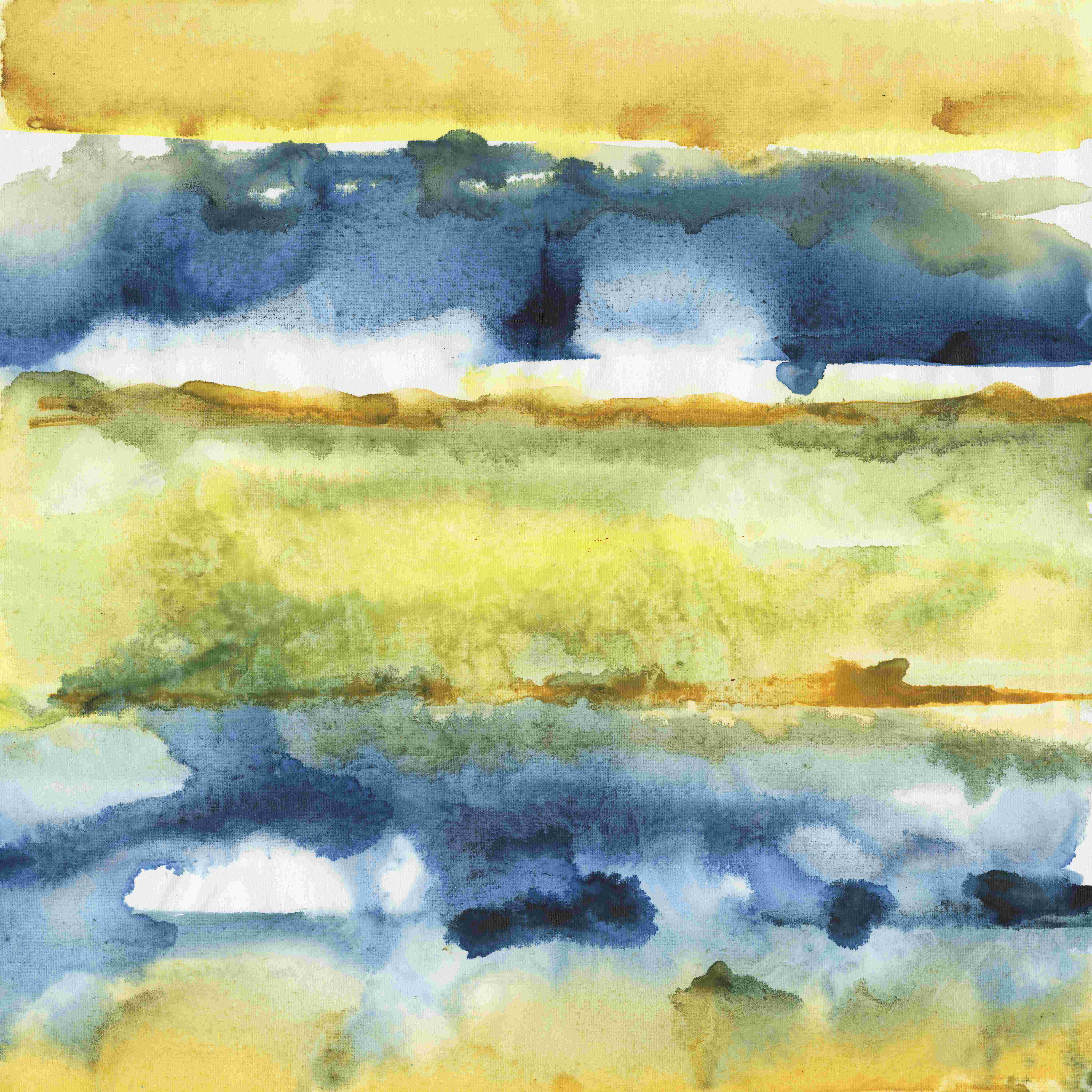 Wrought Studio Watercolor Horizon I by Joyce Combs - Wrapped Canvas ...