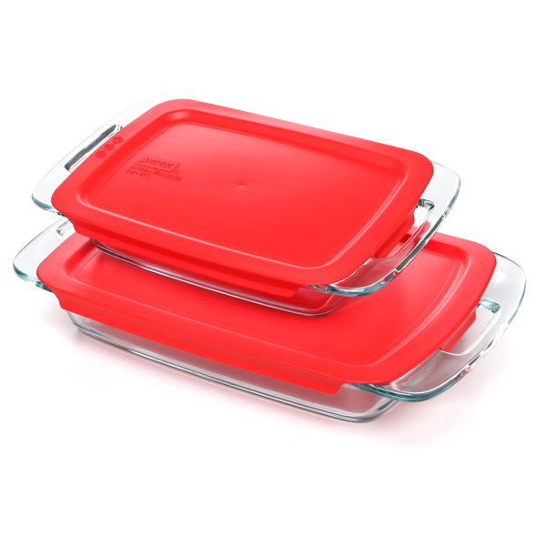 Pyrex Easy Grab 2 Piece Glass Bakeware Set & Reviews | Wayfair