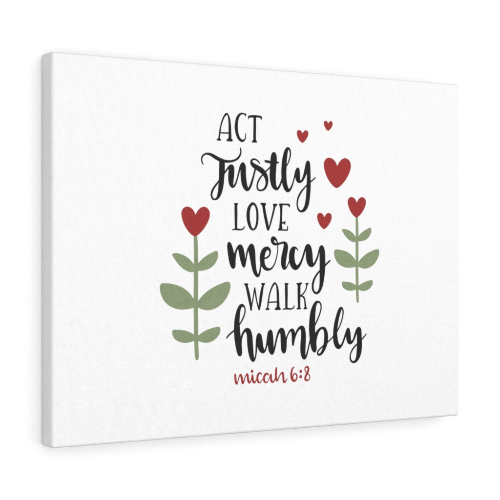 Trinx Act Justly, Love Mercy, Walk Humbly Micah 6:8 Christian Wall Art ...