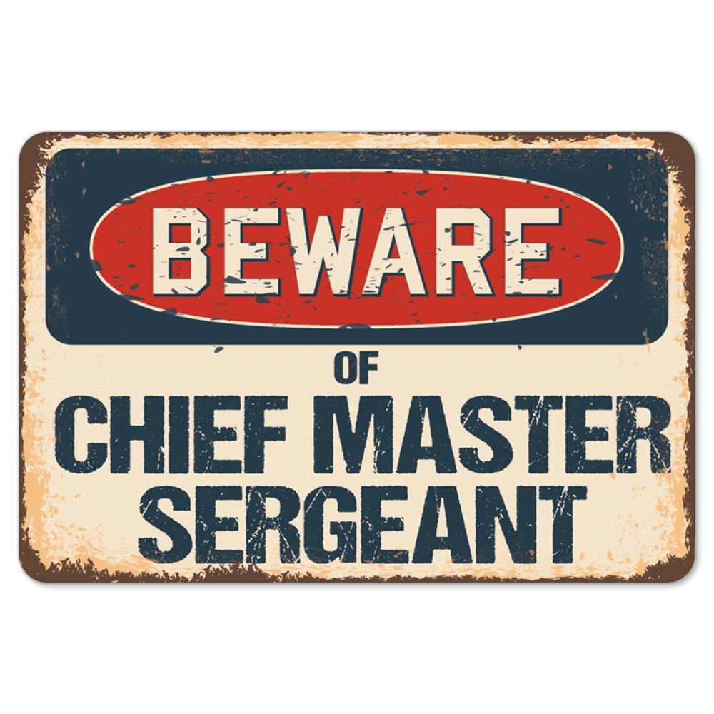 SignMission Decal-Chief Master Sergeant_Beware Of Chief Master Sergeant ...
