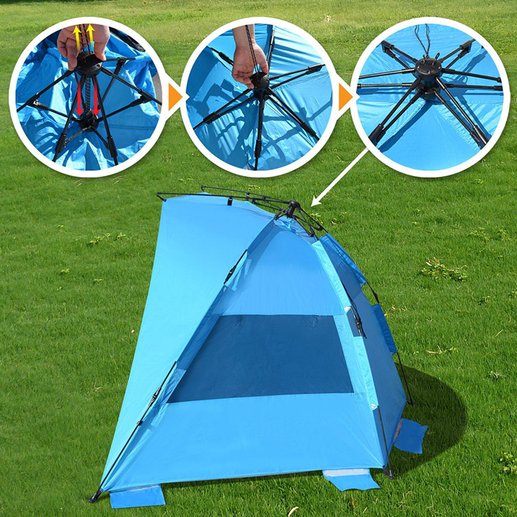 SunriseOutdoorLTD Easy Pop Up Instant Canopy Sun Beach 4 Person Tent ...