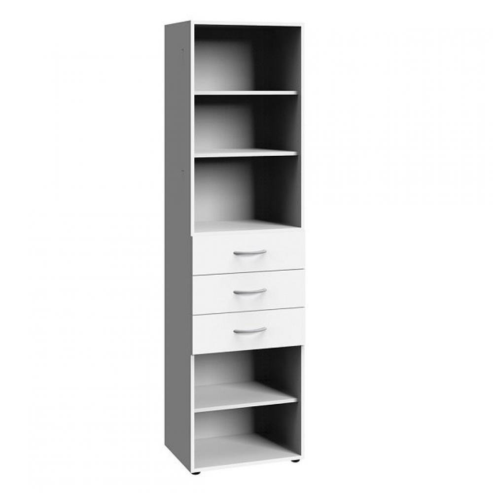 Ebern Designs LUND Storage Column 3 Drawers White Matte 30 X 40 Cm Deep ...