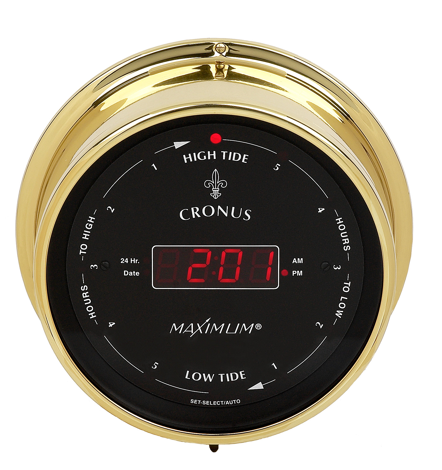 Maximum Weather Instruments Cronus Metal Wall Clock | Wayfair