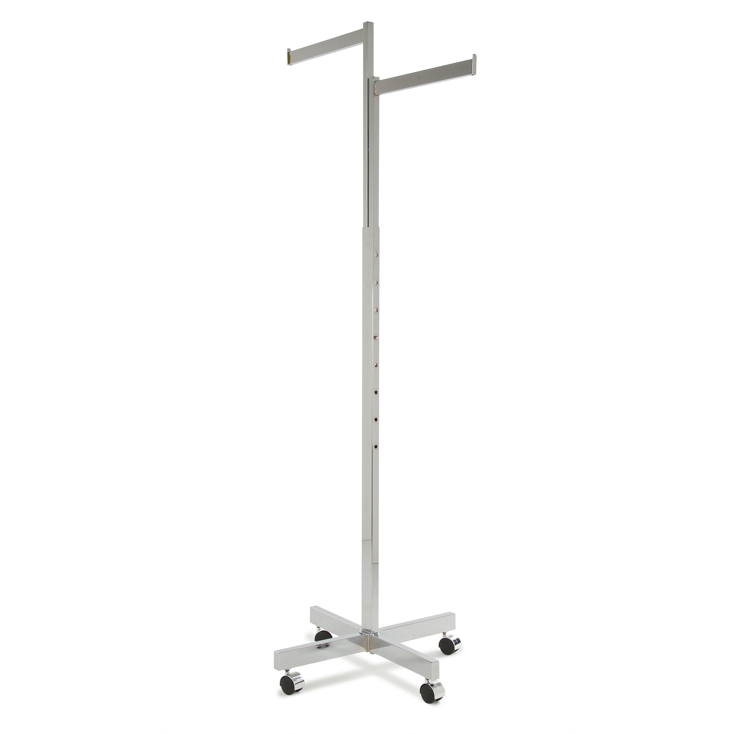 Econoco Commercial Grade 2 Way Straight Arm Rolling Rack Hanging ...
