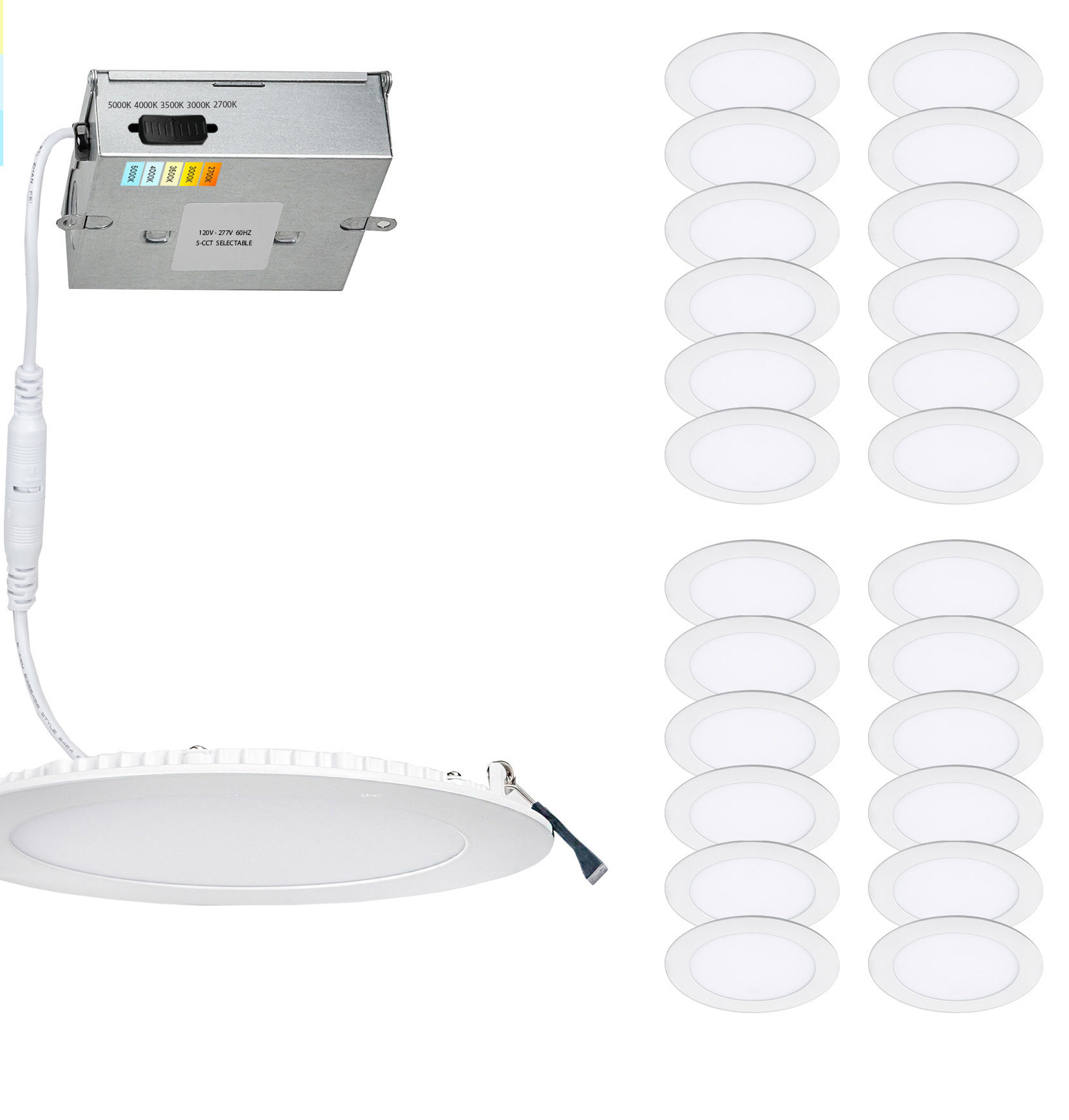 WAC Limited Lotos 6.75 Ultra Slim Selectable Remodel IC LED Canless ...
