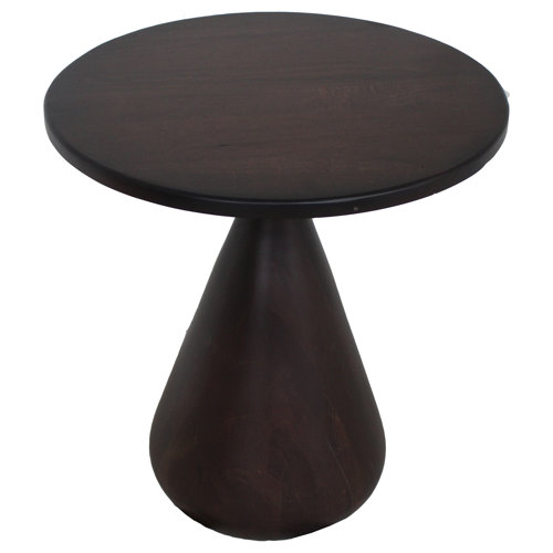 Loon Peak® Erni 22'' Tall Solid Wood Block End Table | Wayfair