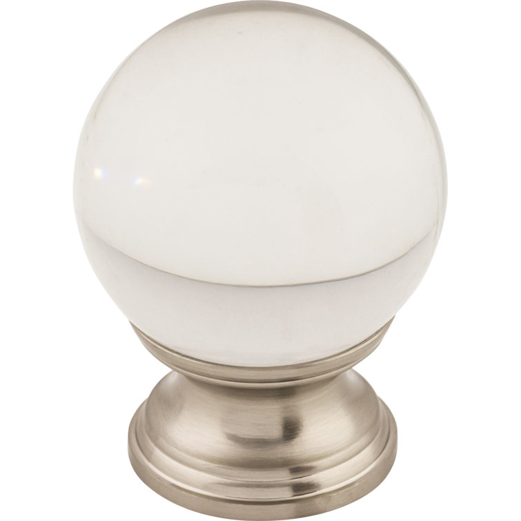 Top Knobs Clarity Clear Glass 1 3/8" Diameter Round Knob | Wayfair