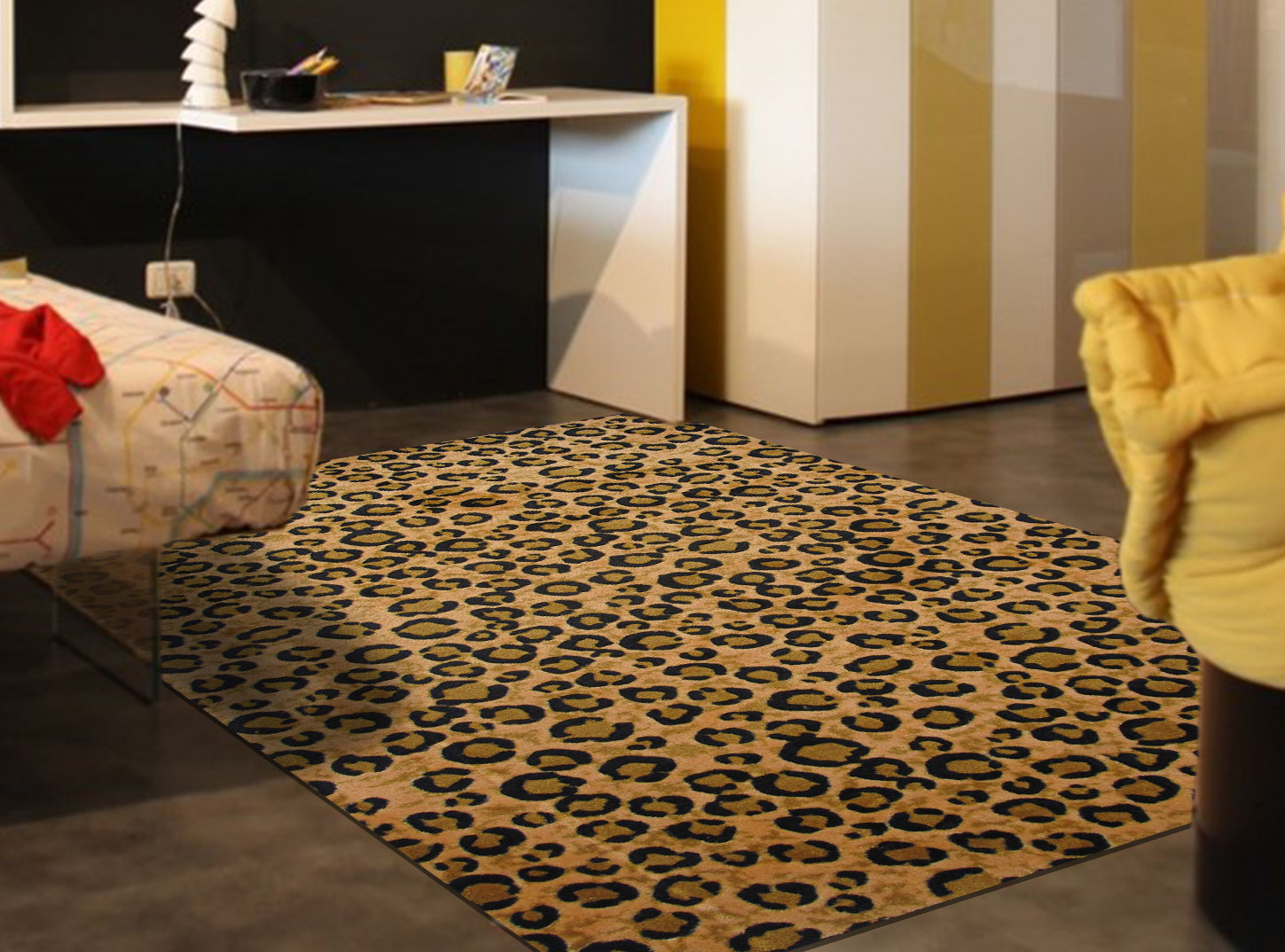 Fun Rugs Supreme 5 x 7 Multi-color Indoor Animal Print Kids Area Rug ...