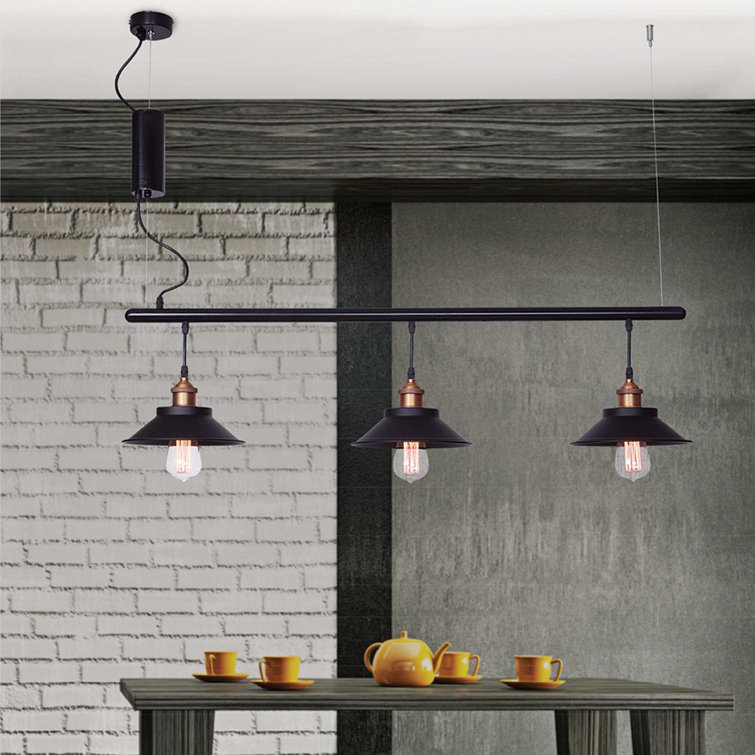 Williston Forge Persinger 3 - Light Kitchen Island Cone Pendant ...