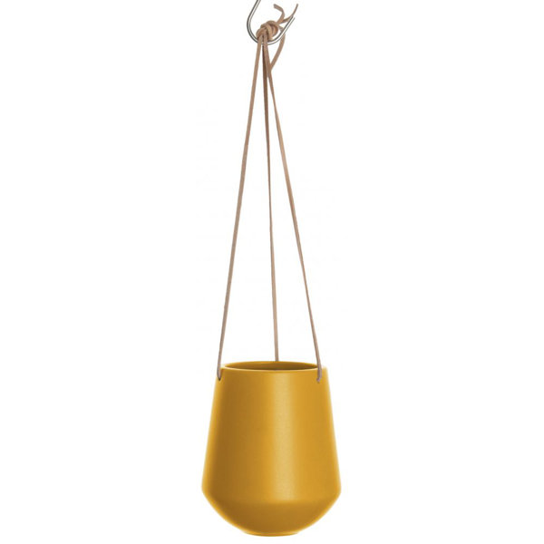 Ebern Designs Ceramic Plant Stand Skittle Medium Yellow | Wayfair.co.uk