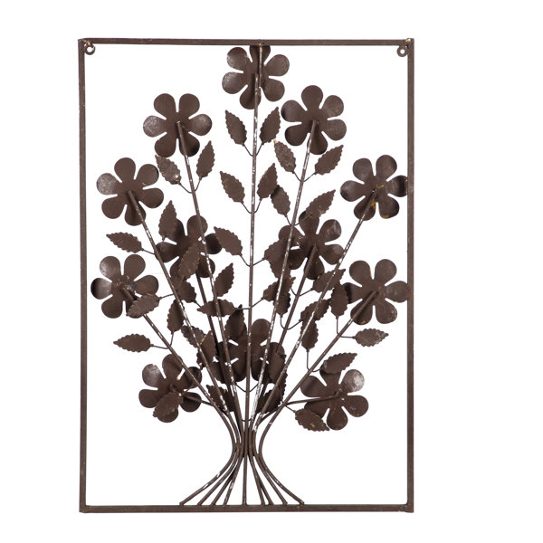 Andover Mills™ Metal Flower With Frame Wall Décor | Wayfair.ca