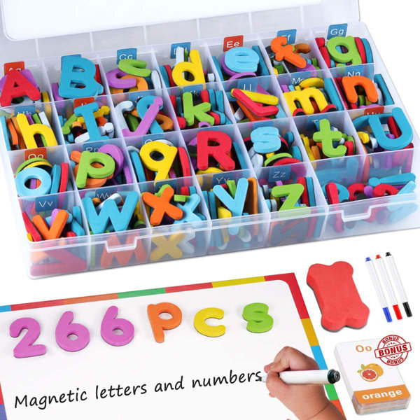 GOLIATH CLOUD Magnetic Letters Kit, A-Z Foam Magnetic Letters, Alphabet ...
