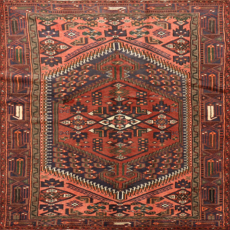 Bungalow Rose Machine Woven / Power Loomed Brown/Orange/Burgundy Rug ...