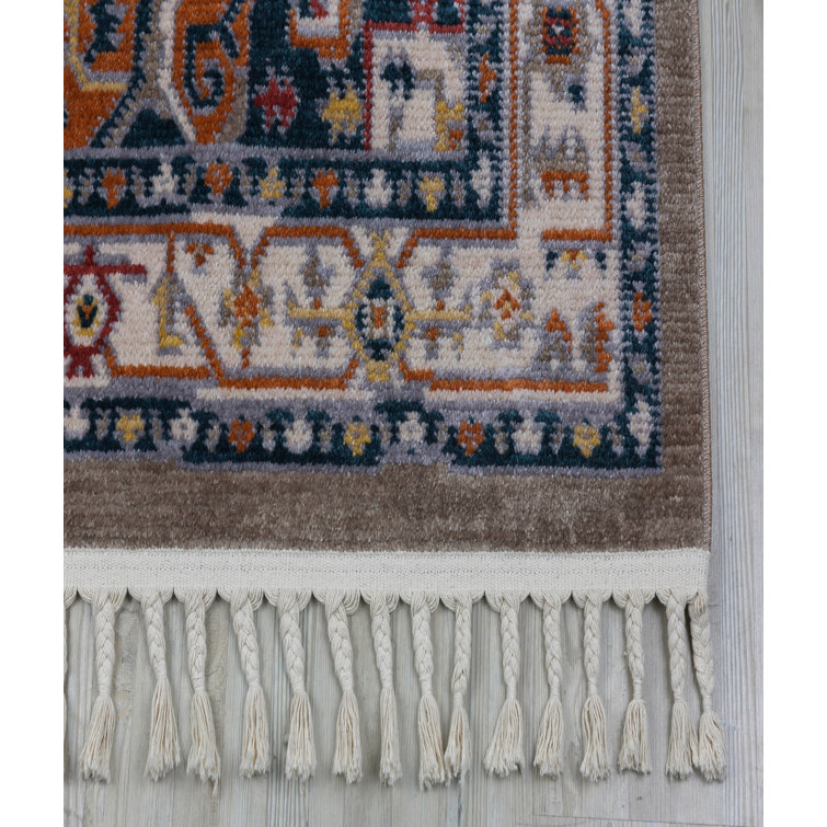 Langley Street Keziah Machine Woven Brown/Beige/Grey Rug | Wayfair.co.uk