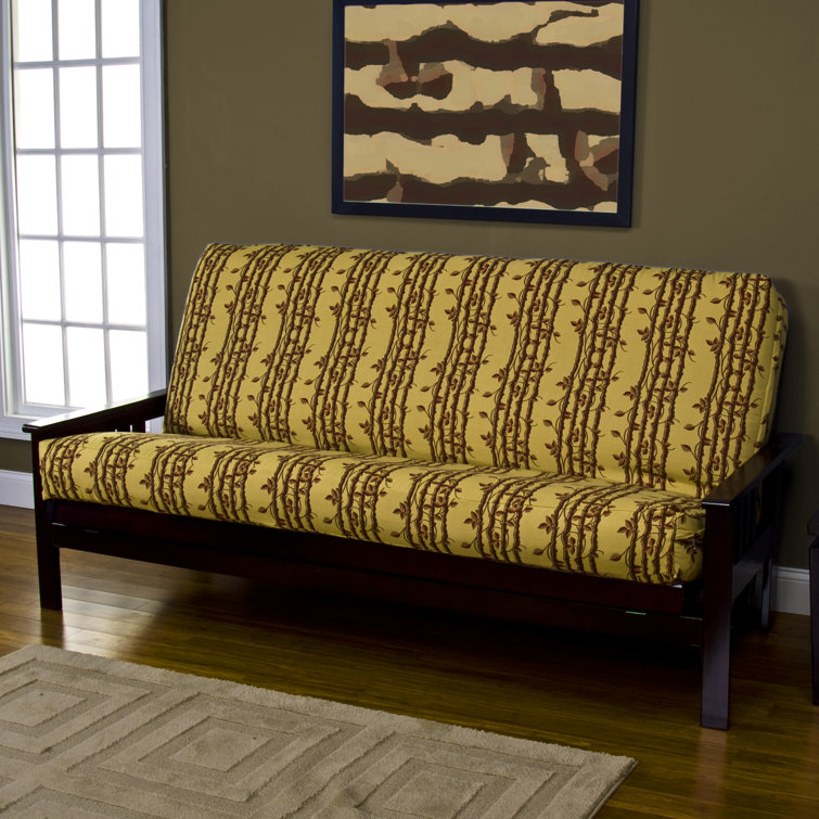 Fleur De Lis Living Zipper Box Cushion Futon Slipcover | Wayfair