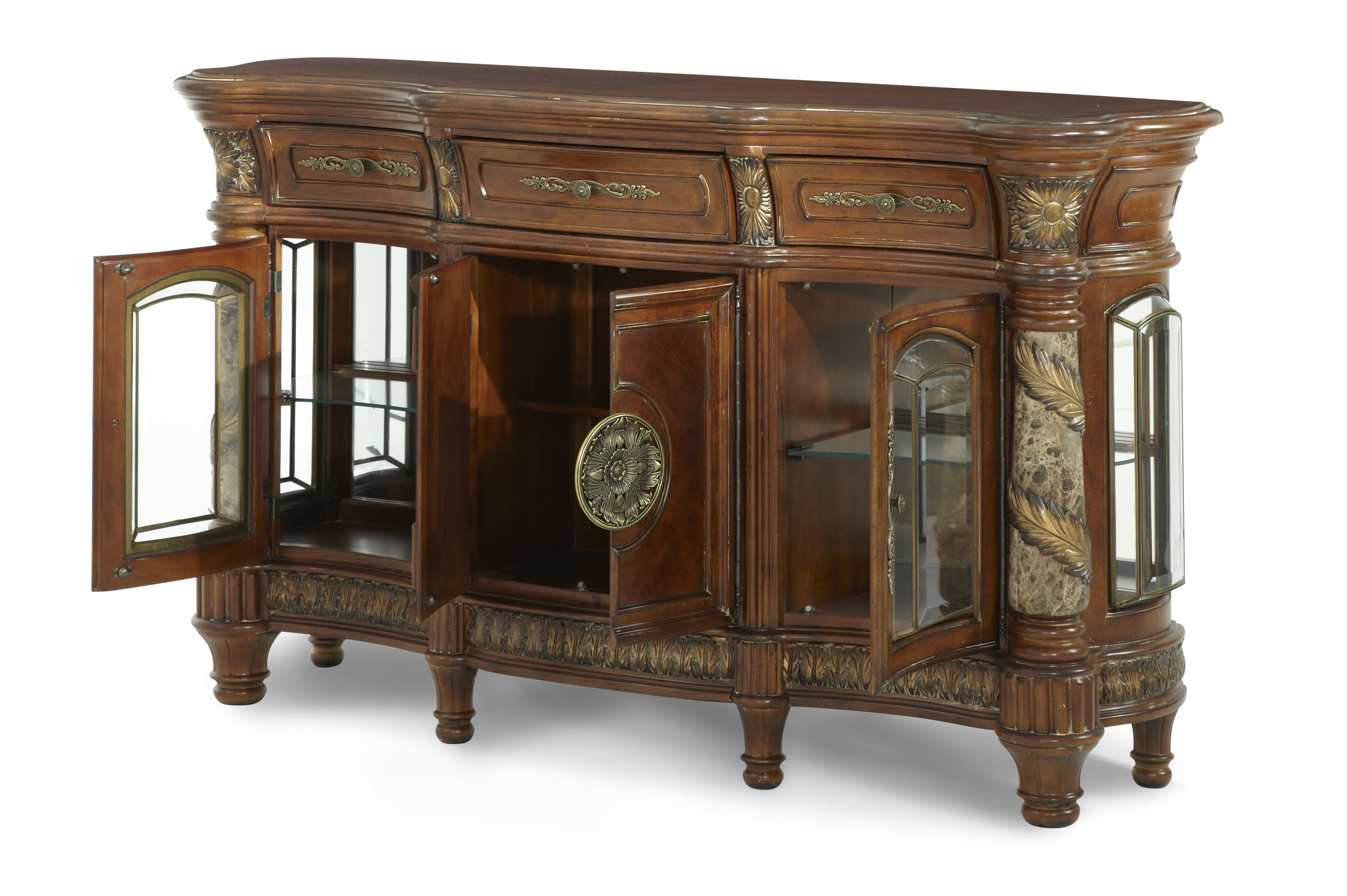 Michael Amini Villa Valencia 72'' Wide 3 Drawer Sideboard | Wayfair