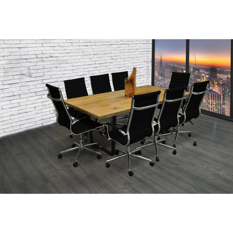 Symple Stuff Rectangular Conference Table and Chair Set | Wayfair