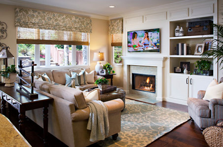 Traditional Living Room Design Photo by Tracy Lynn Studio | Wayfair