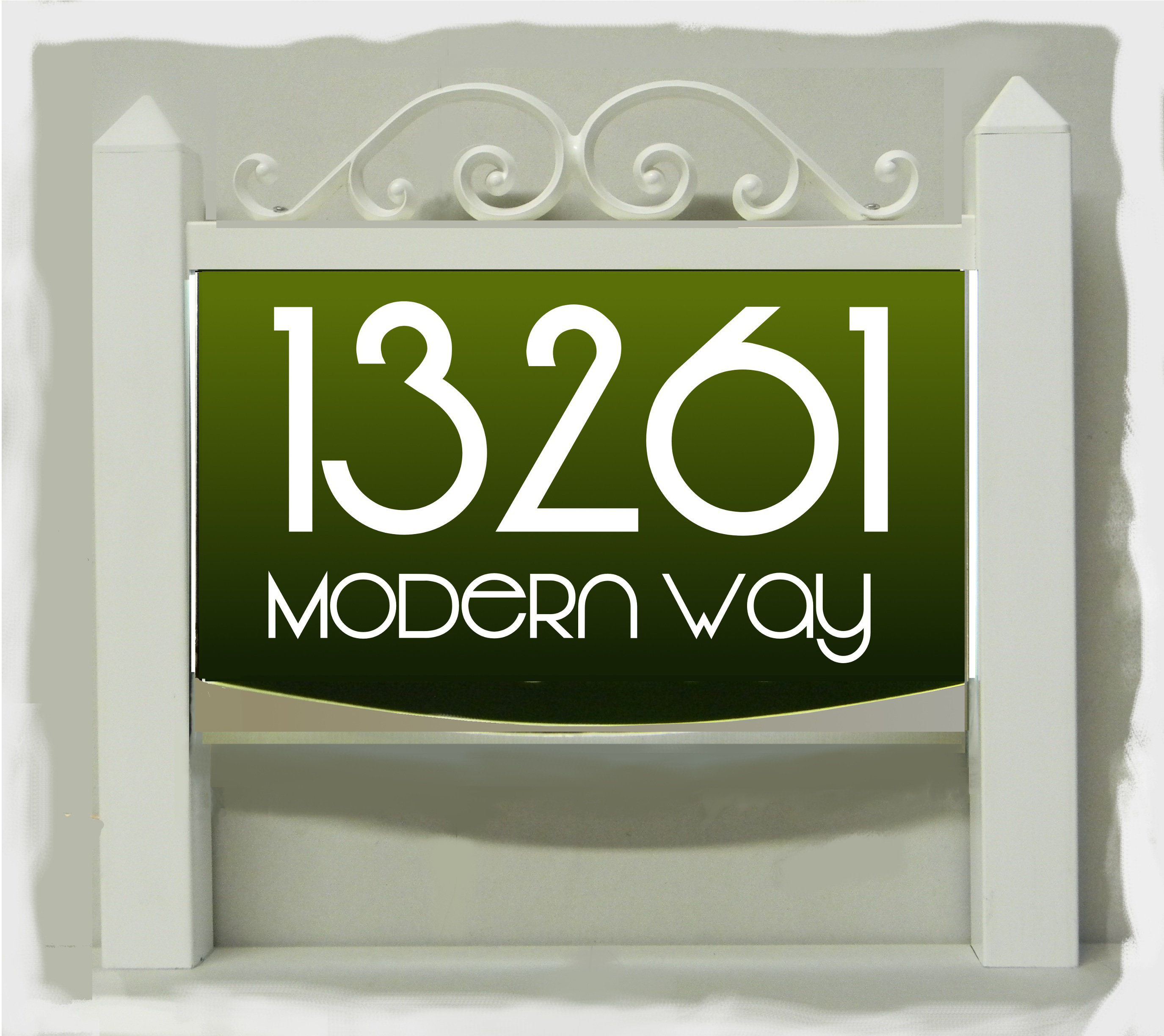 EZStreetSigns Traditional LED address sign with landscape light adapter ...