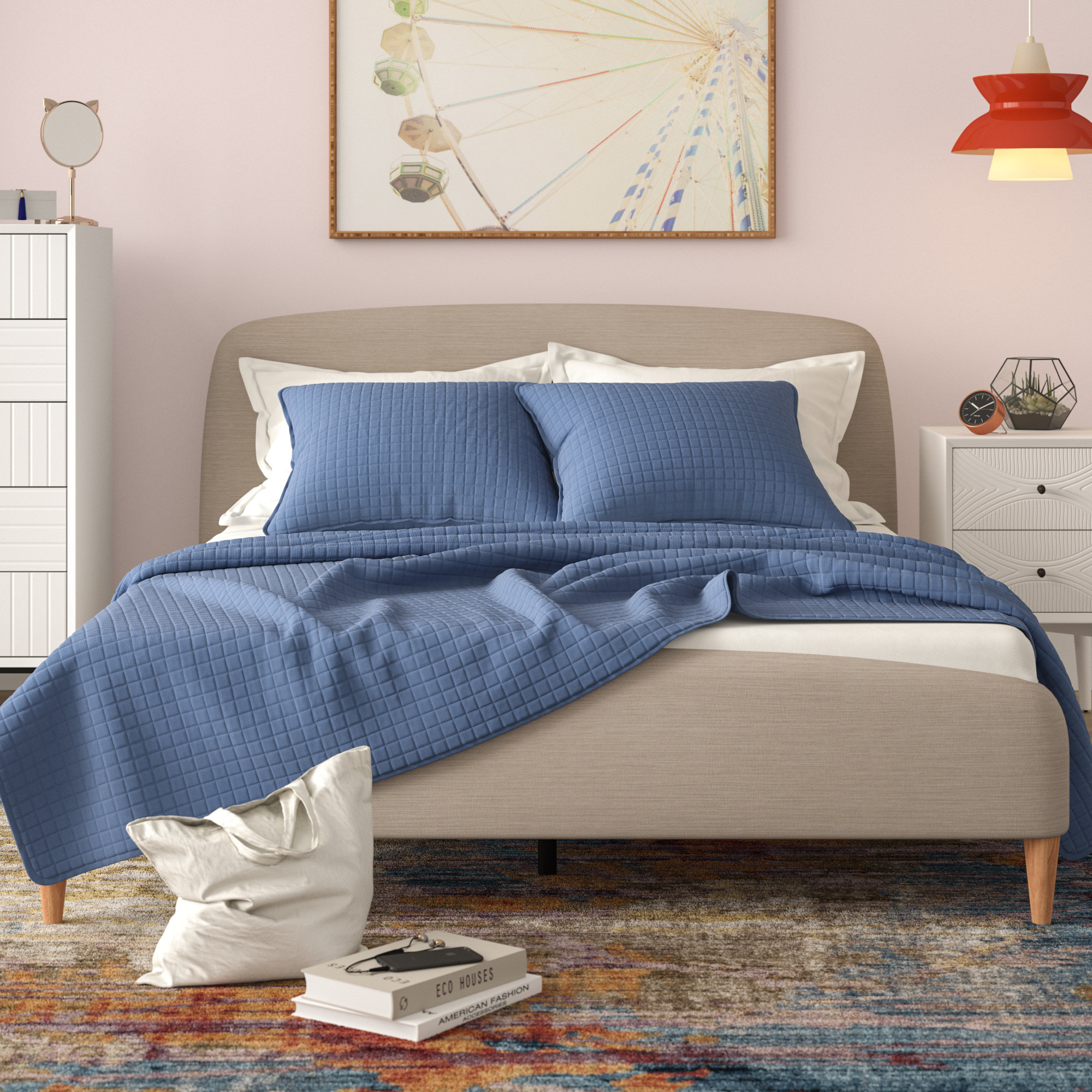 Trule Trahan Upholstered Platform Bed & Reviews | Wayfair