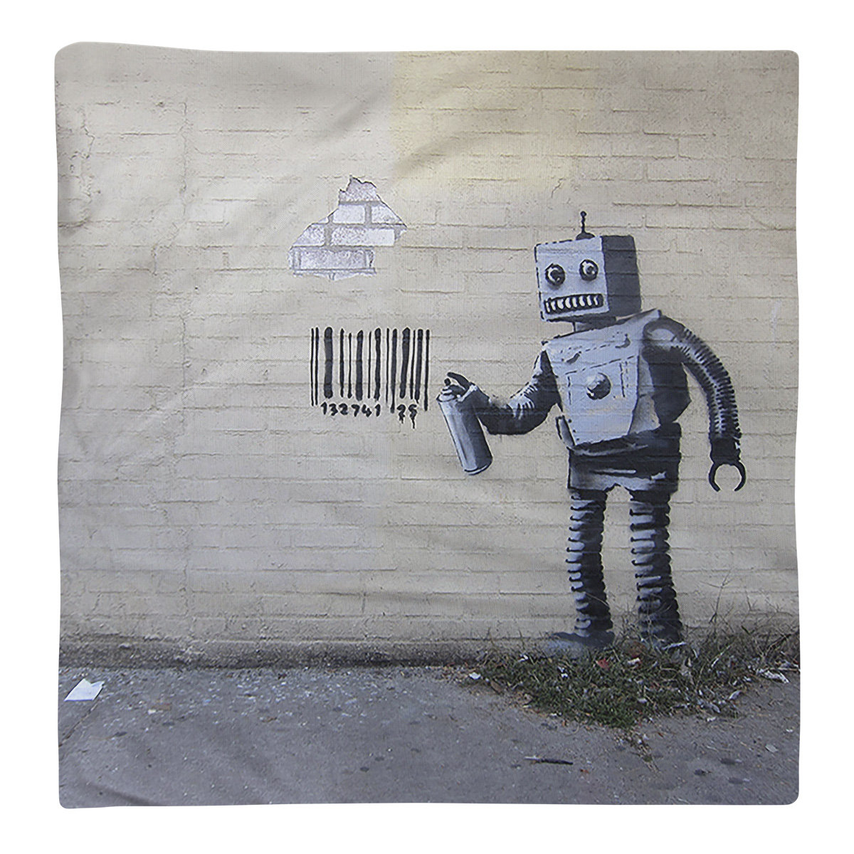 East Urban Home Robot and Barcode Large Dinner Napkin | Wayfair