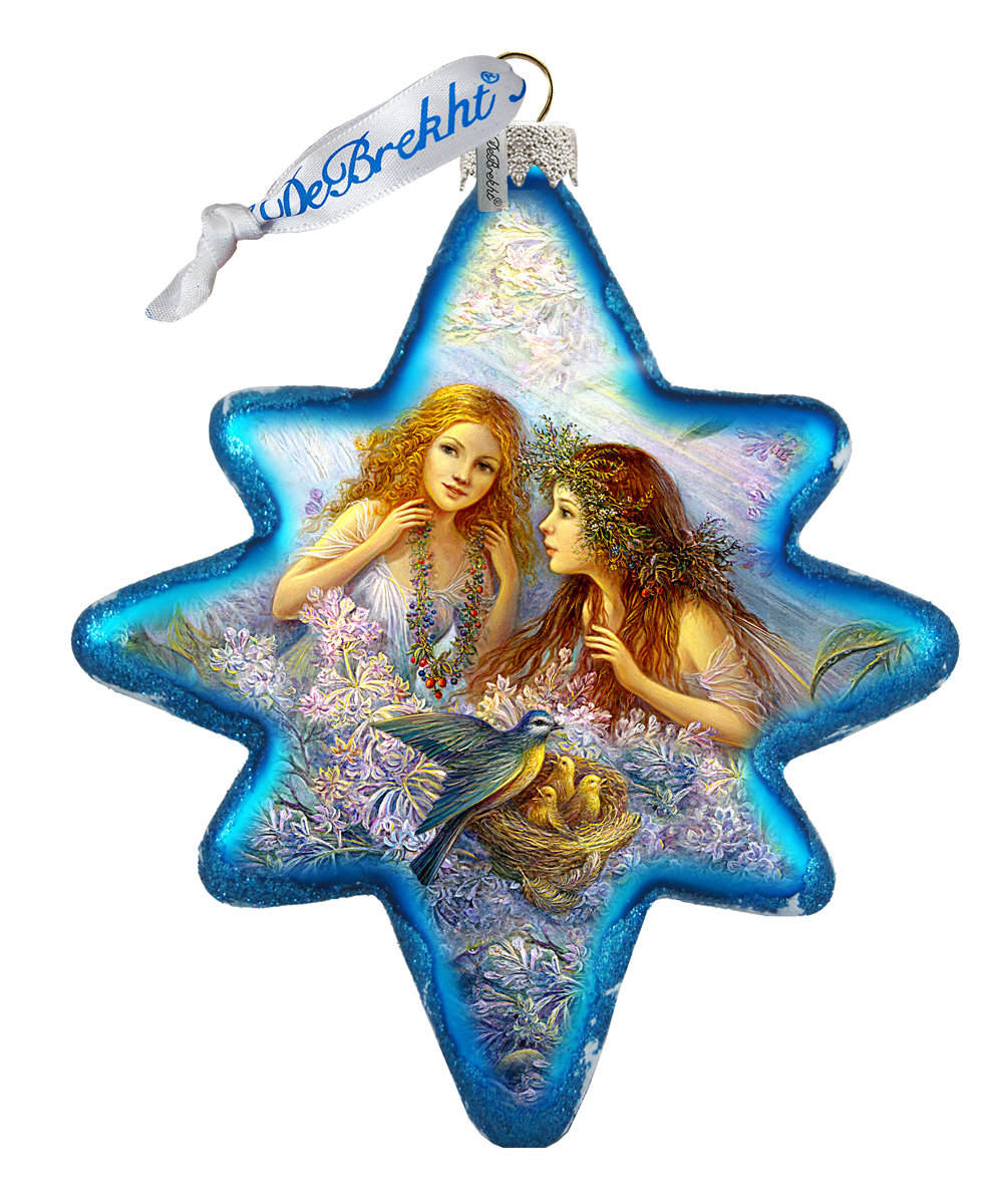 G Debrekht Holiday Splendor Flower Fairies North Star Holiday Shaped ...