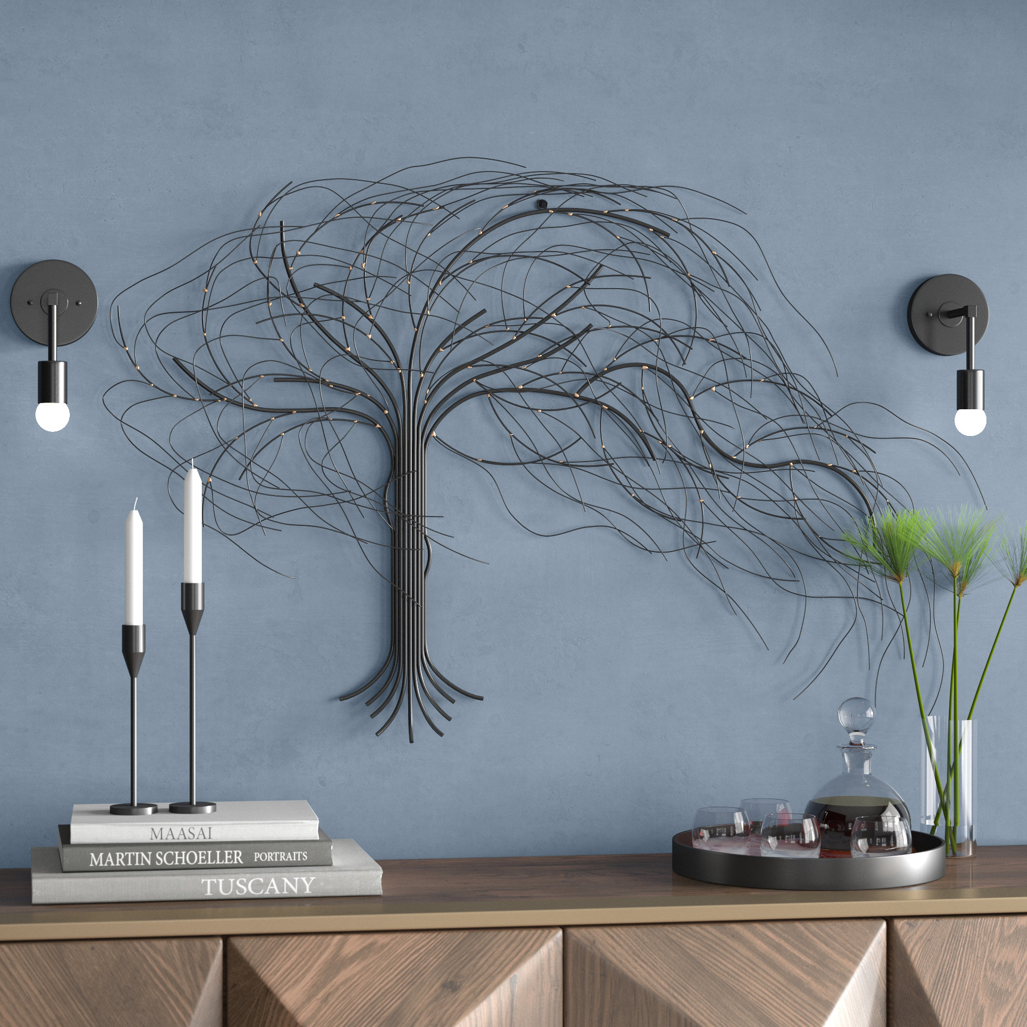Wade Logan® Metal Windy Tree Wall Décor & Reviews | Wayfair