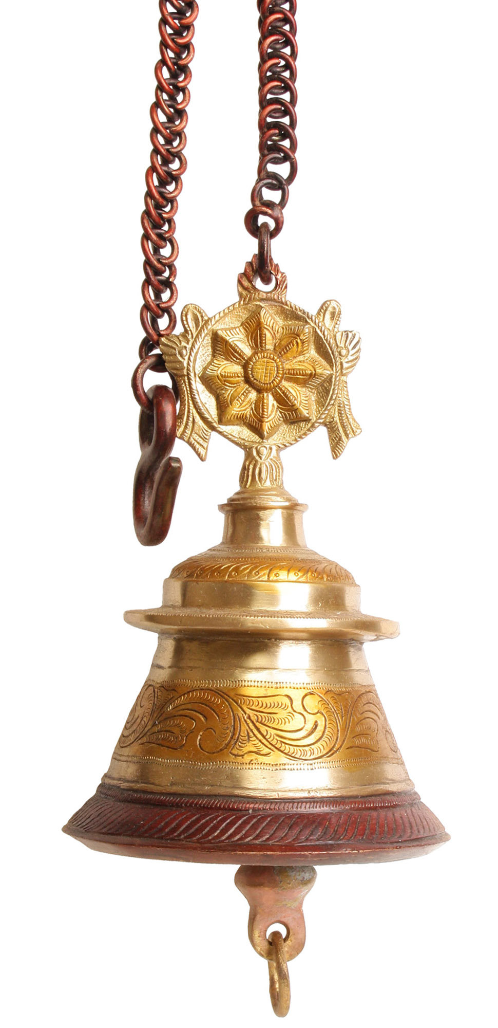 Exotic India Vaishnava Temple Hanging Bell With Lord Vishnu's Conch And ...