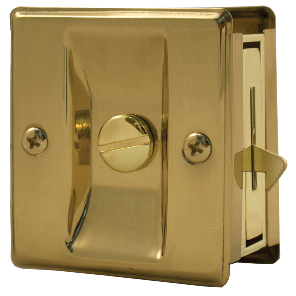 Stone Harbor Hardware Square Pocket Door Lock & Reviews | Wayfair