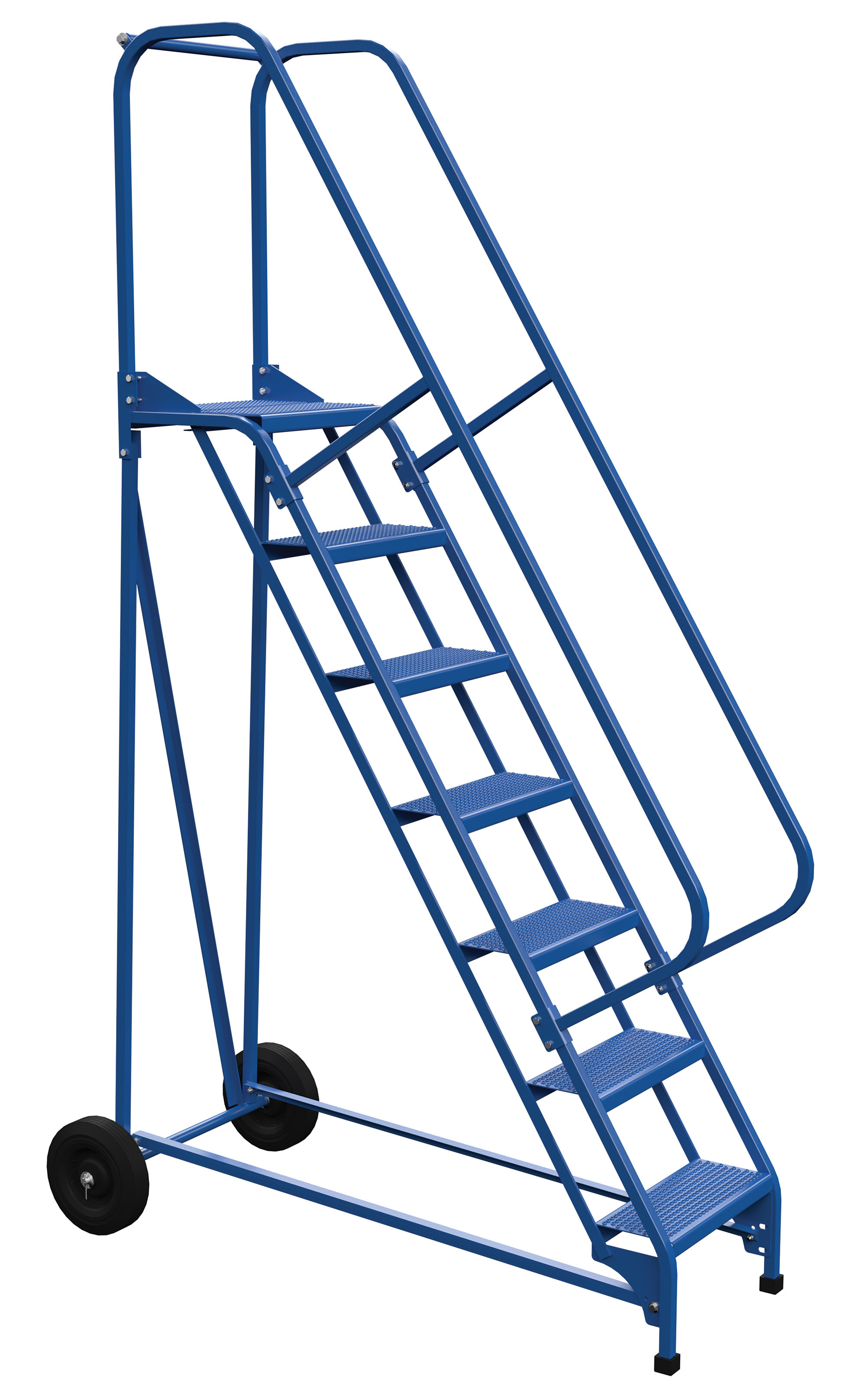WFX Utility™ Canvey 8.3' Steel Folding Rolling Ladder | Wayfair