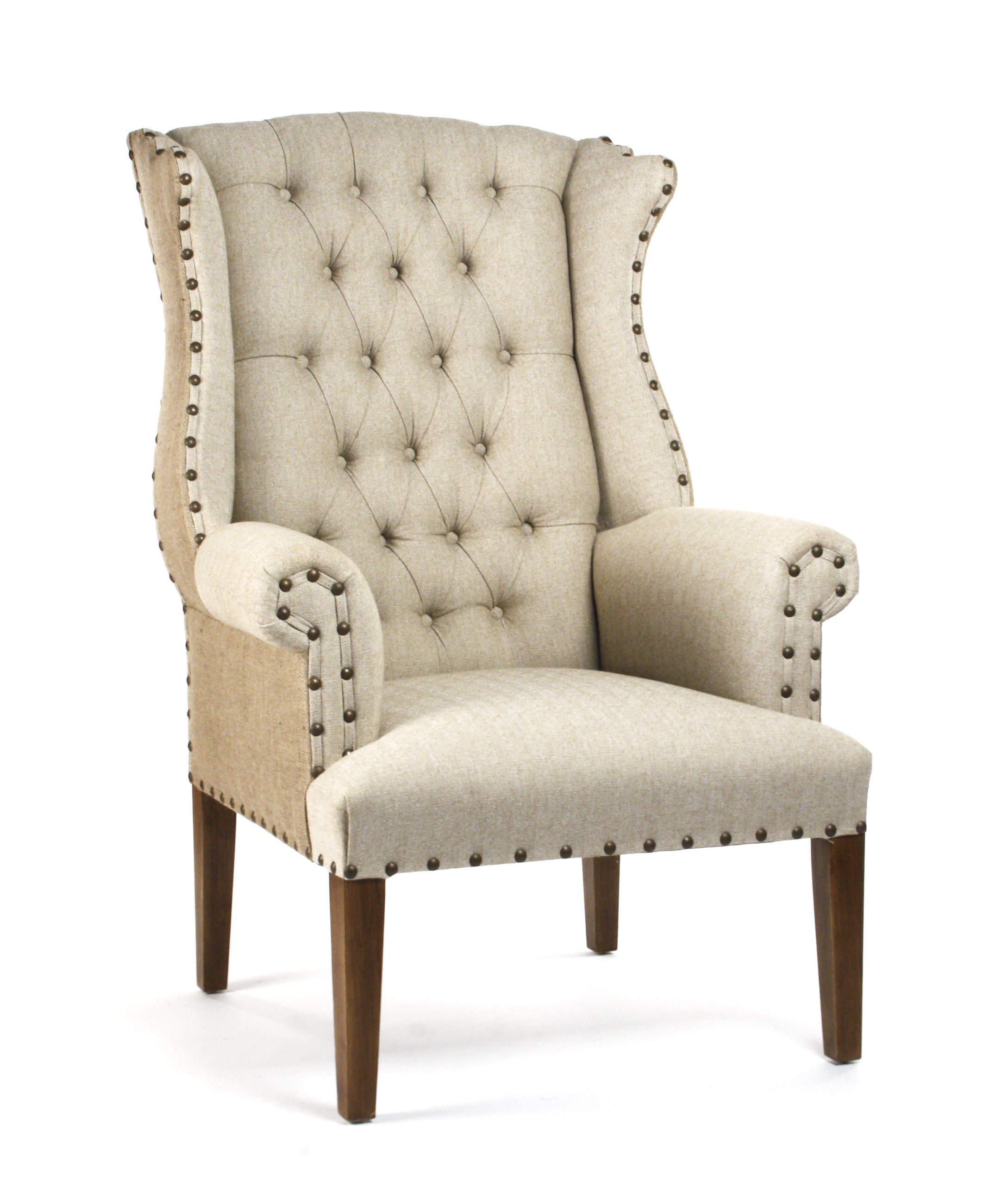 Zentique Upholstered Wingback Chair | Wayfair