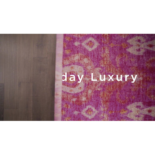 World Menagerie Jambi Power Loom Pink/Beige Indoor/Outdoor Rug ...