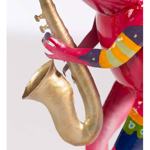 Wind & Weather Frog Musician Statue | Wayfair