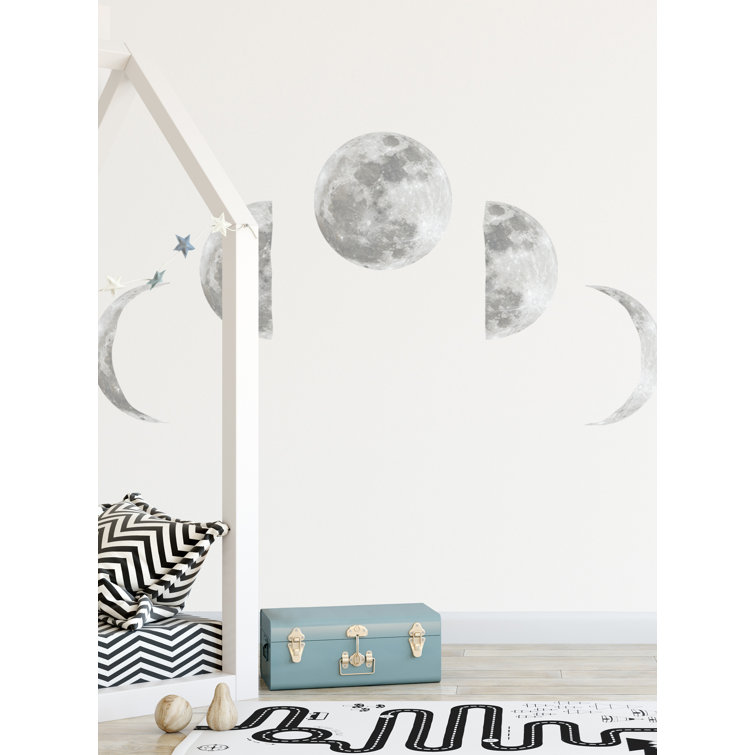 Ebern Designs Moon Phases Wall Decal | Wayfair