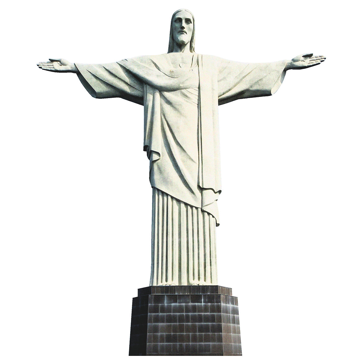 Wet Paint Printing Christ The Redeemer Statue Rio De Janeiro Brazil ...