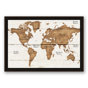Union Rustic Distressed World Map - Graphic Art on Canvas & Reviews ...