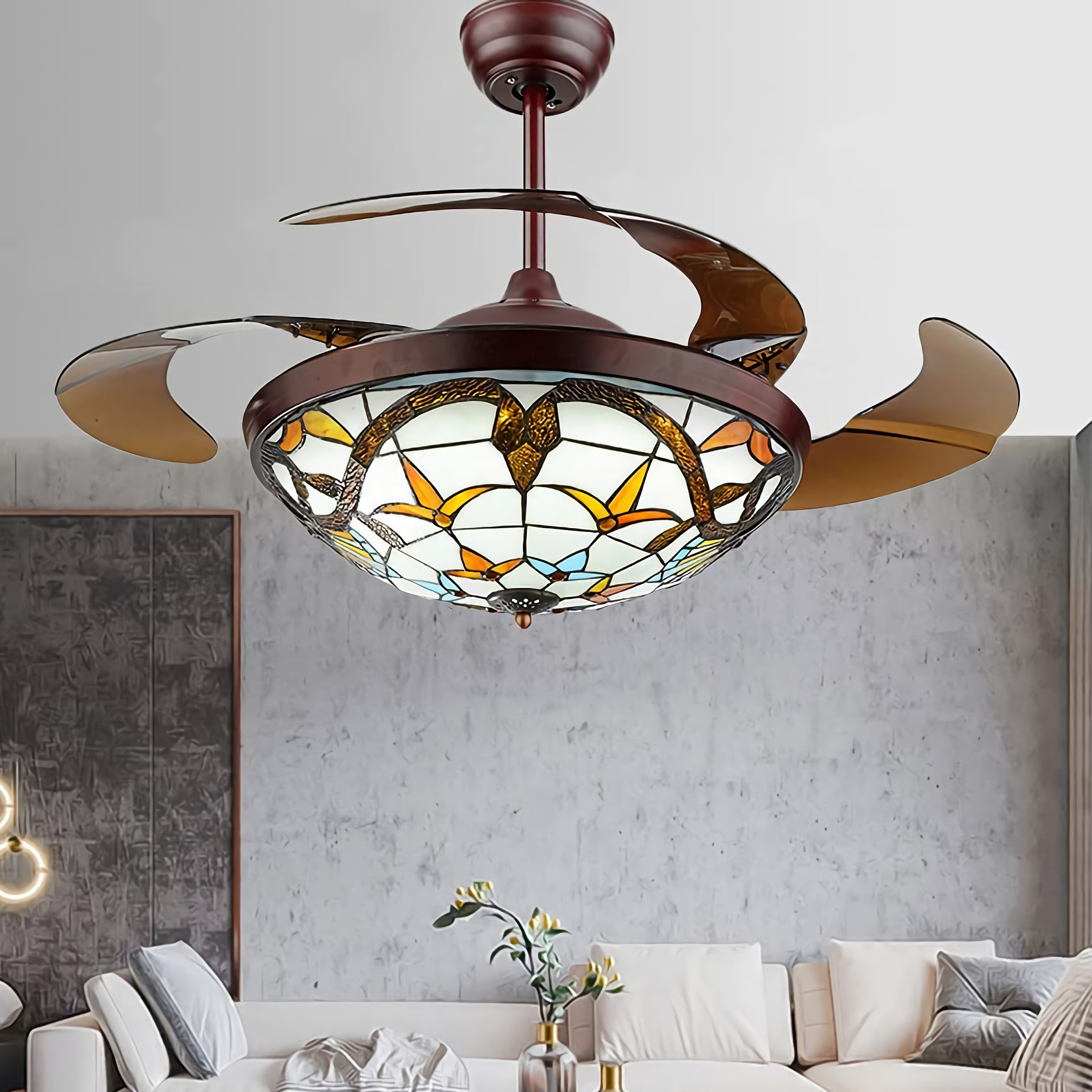 Canora Grey Brais Ceiling Fan with LED Lights & Reviews | Wayfair