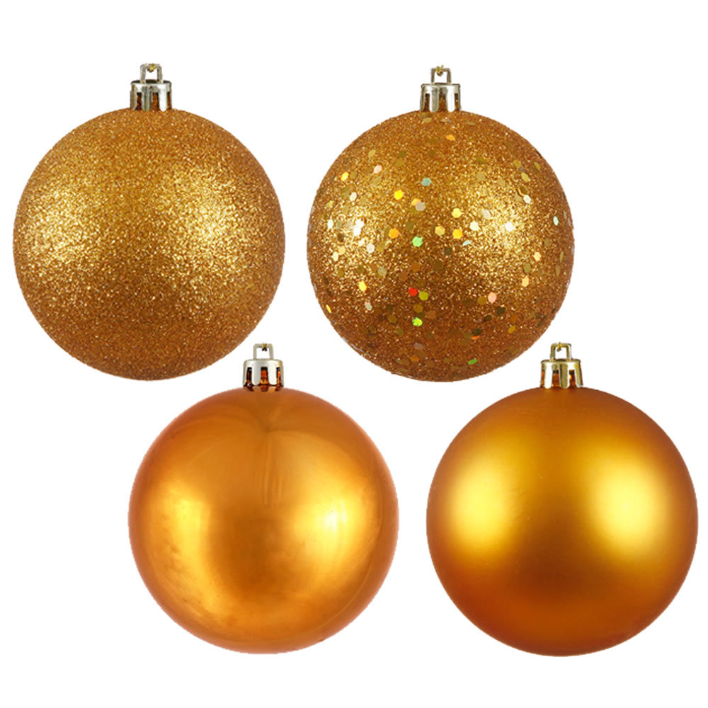 The Holiday Aisle® 4 Piece Assortment Ball Ornament Set | Wayfair
