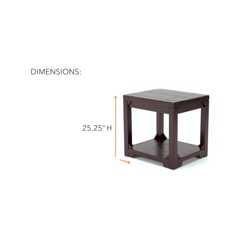 Millwood Pines Seija 25.25'' Tall End Table & Reviews | Wayfair