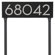 Montague Metal Products Floating 1-Line Lawn Address Sign & Reviews ...