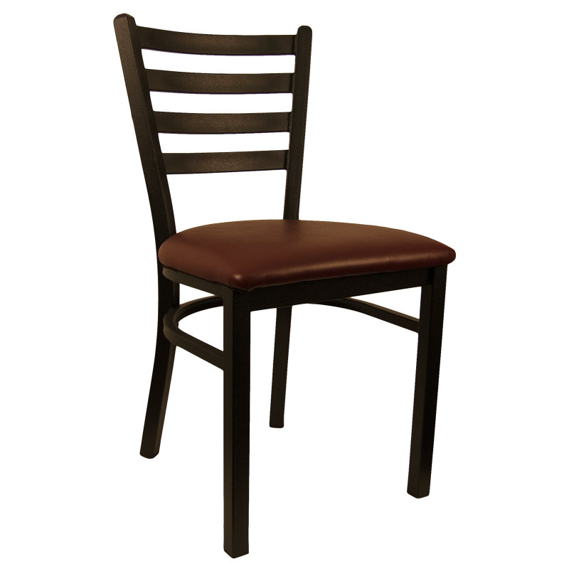 H&D Restaurant Supply, Inc. Metal Ladder Back Side Chair | Wayfair