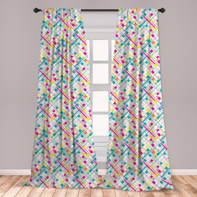 Grid Curtains | Wayfair
