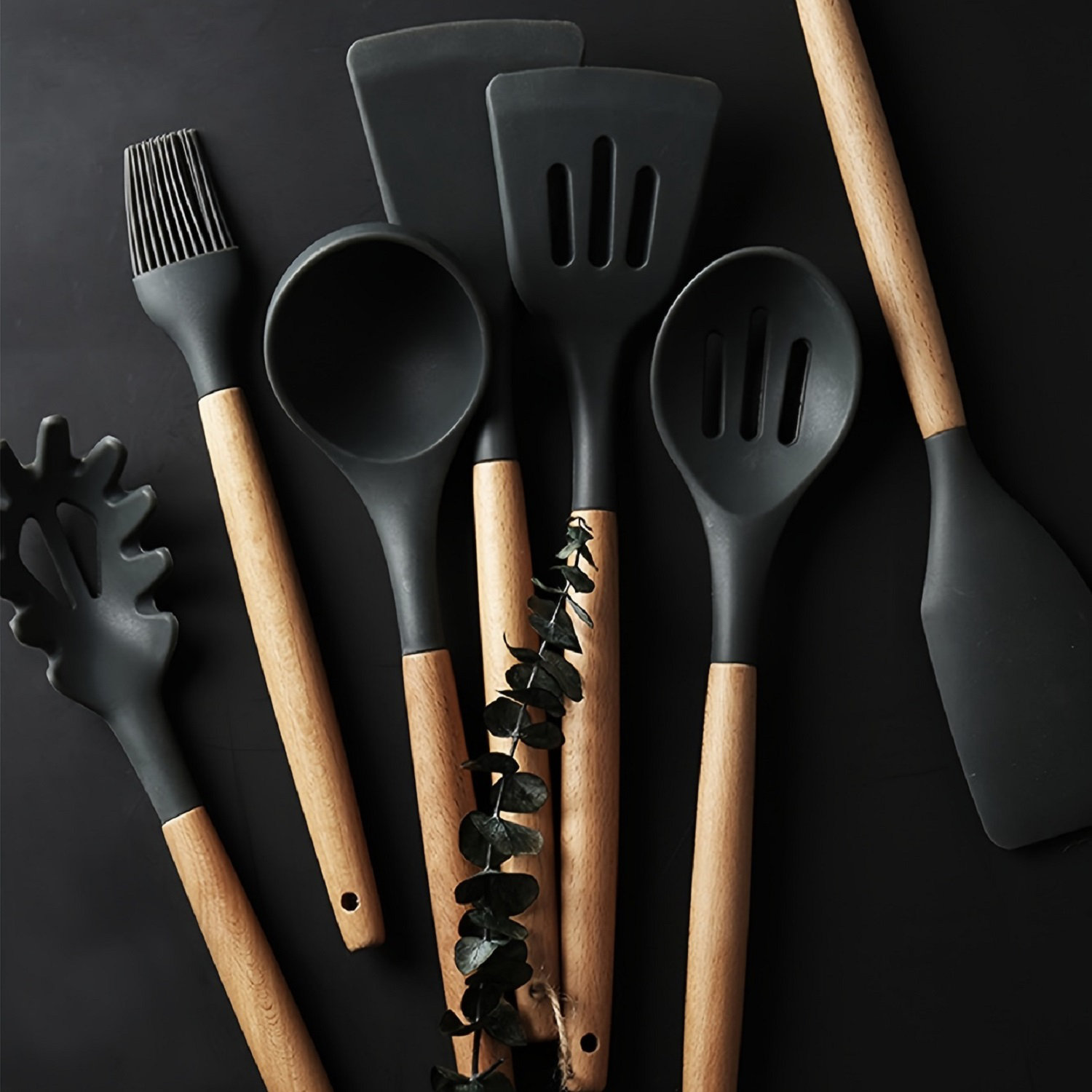 QXXSJ 7 -Piece Silicone Assorted Kitchen Utensil Set | Wayfair
