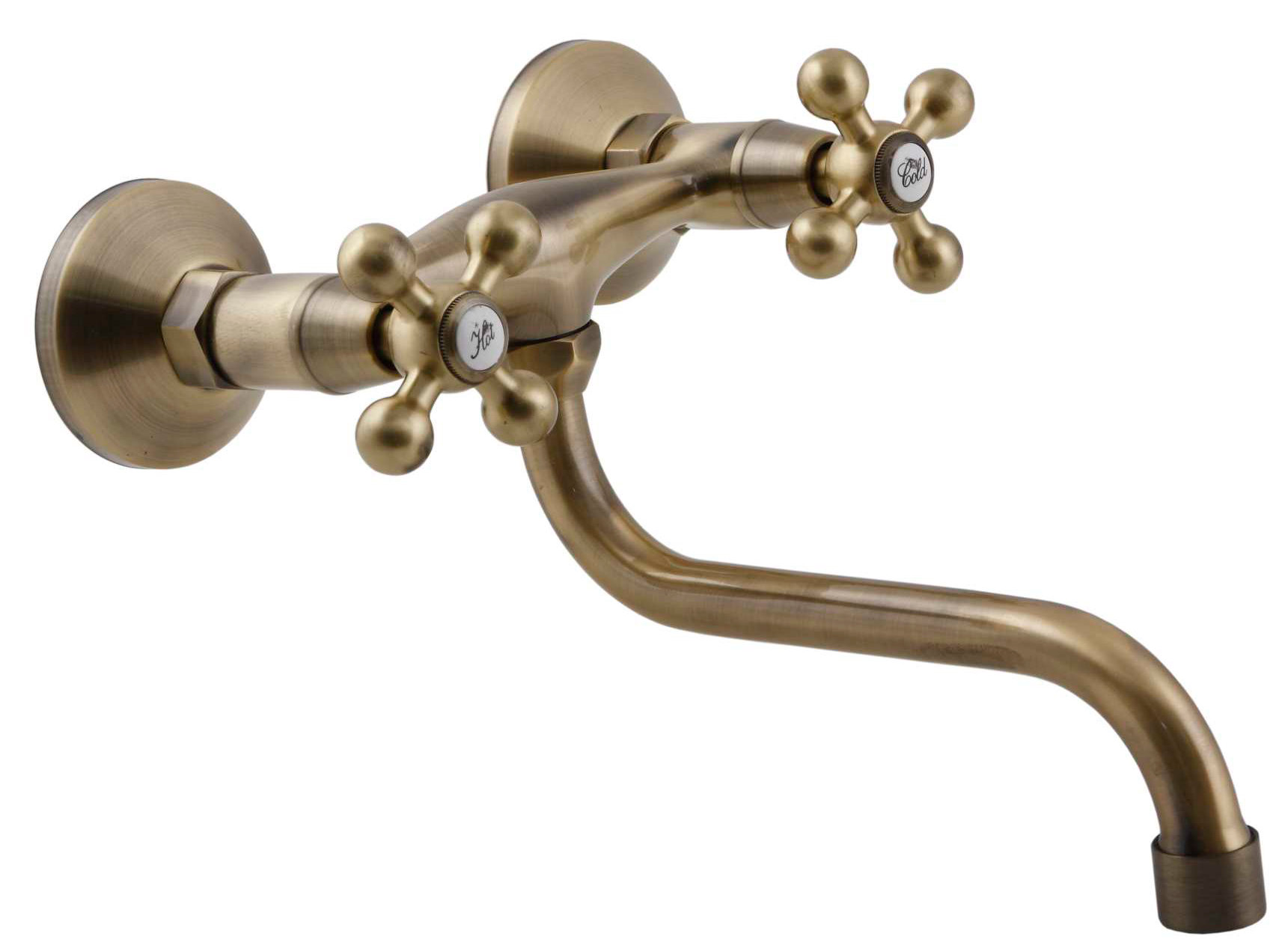 Belfry Kitchen Elegant 'S' Type Wall Mounted Roman Bath Tap | Wayfair.co.uk