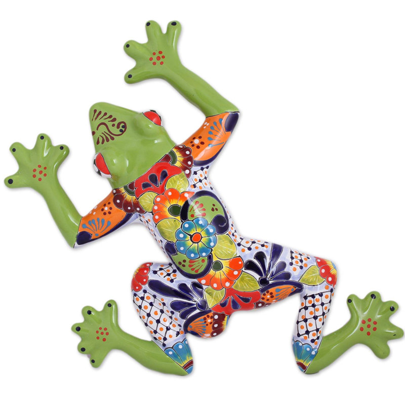 World Menagerie Vibrant Frog Ceramic Wall Décor | Wayfair
