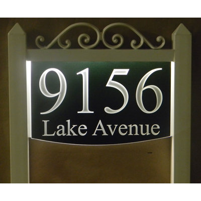 EZStreetSigns 2-Line Lawn Address Sign & Reviews | Wayfair