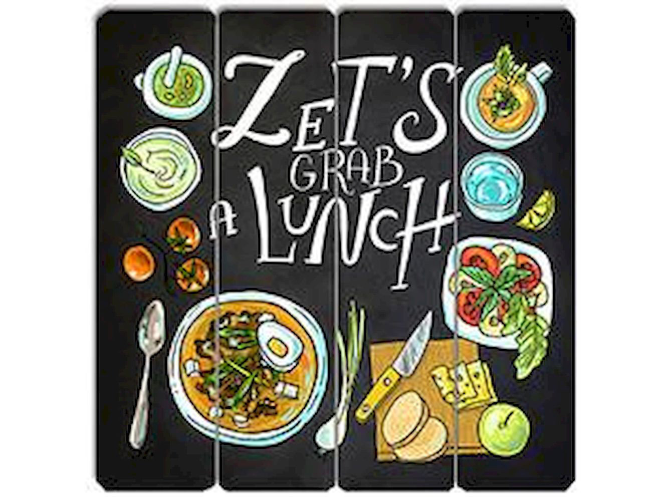 Ebern Designs Lunch Wooden Sign Wall Décor | Wayfair