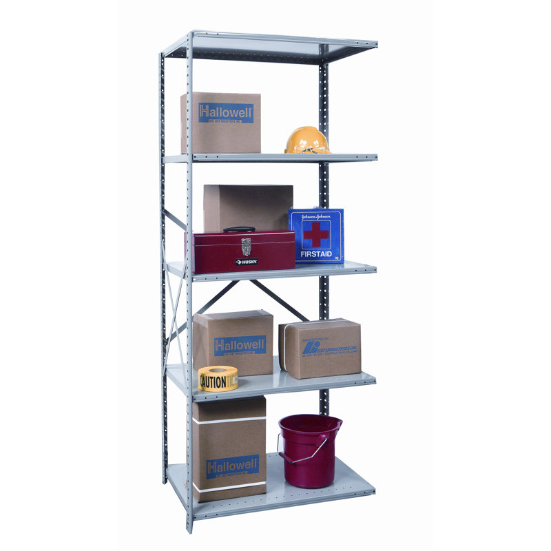 Hallowell Hi-Tech Shelving Duty Open Type 4 Shelf Shelving Unit Add-on ...