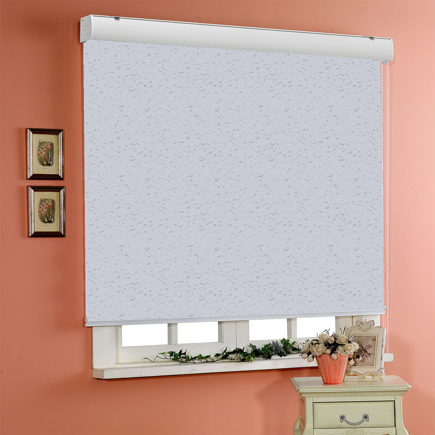 Symple Stuff Blackout Beige Roller Shade | Wayfair