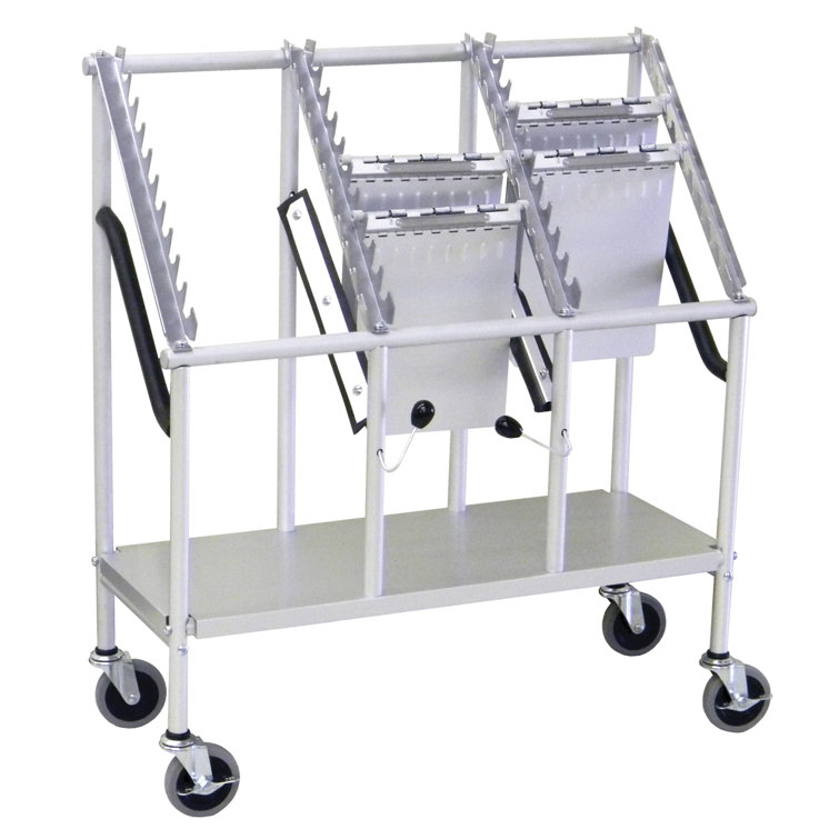 Omnimed 3 Tier Wheeled Chart Carrier File Cart - Wayfair Canada